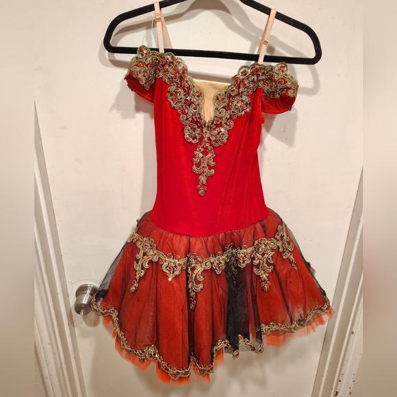 Costume Gallery | Dresses | Costume Gallery Red Velvet Sequin Tulle ...